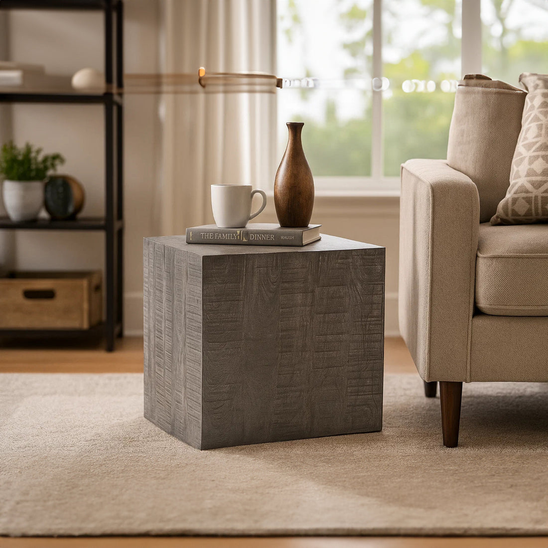 Millwood Pines Dalkeith 19 Inch Square Block End Table – Buyrite Unique ...